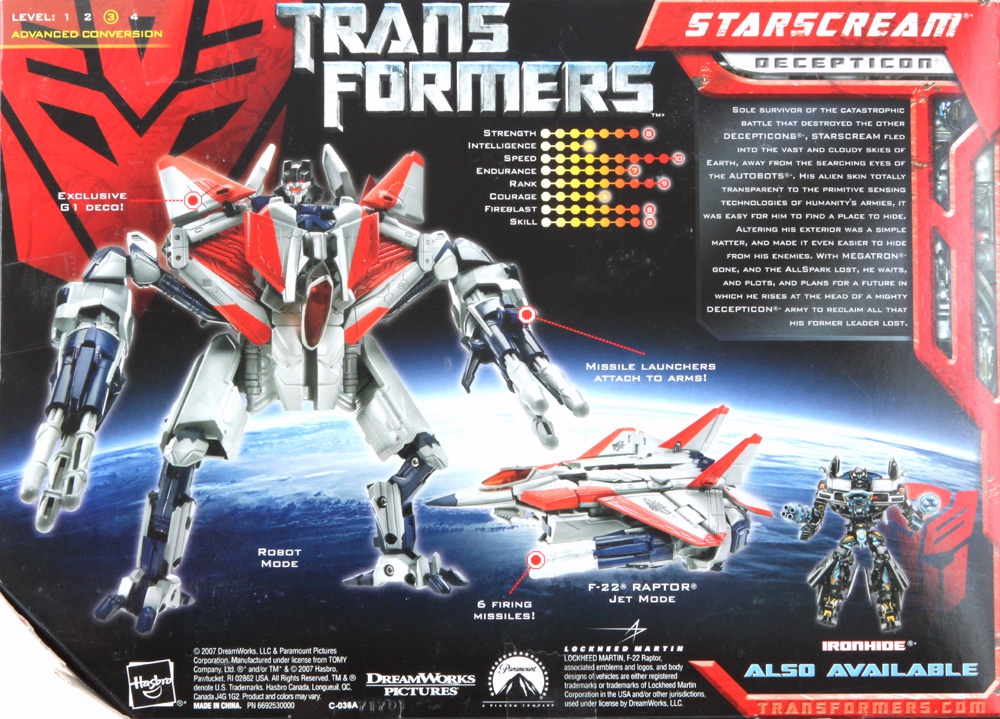 Voyager Class Starscream (Transformers, Movie, Decepticon ...