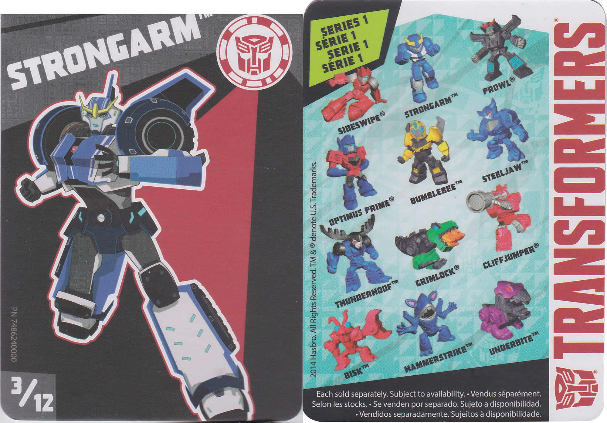 Tiny Titans Strongarm (S1 3/12) (Transformers, Robots in Disguise (2015 ...