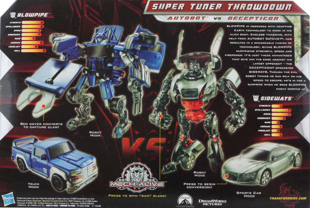 Versus Sets Super Tuner Throwdown (Transformers, Movie - Revenge of the ...