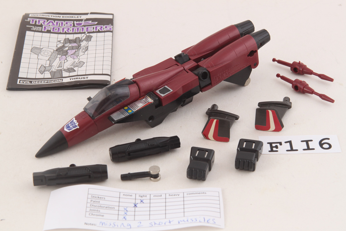 Complete Transformers® G1 Thrust SKU 196676 | Transformerland.com ...