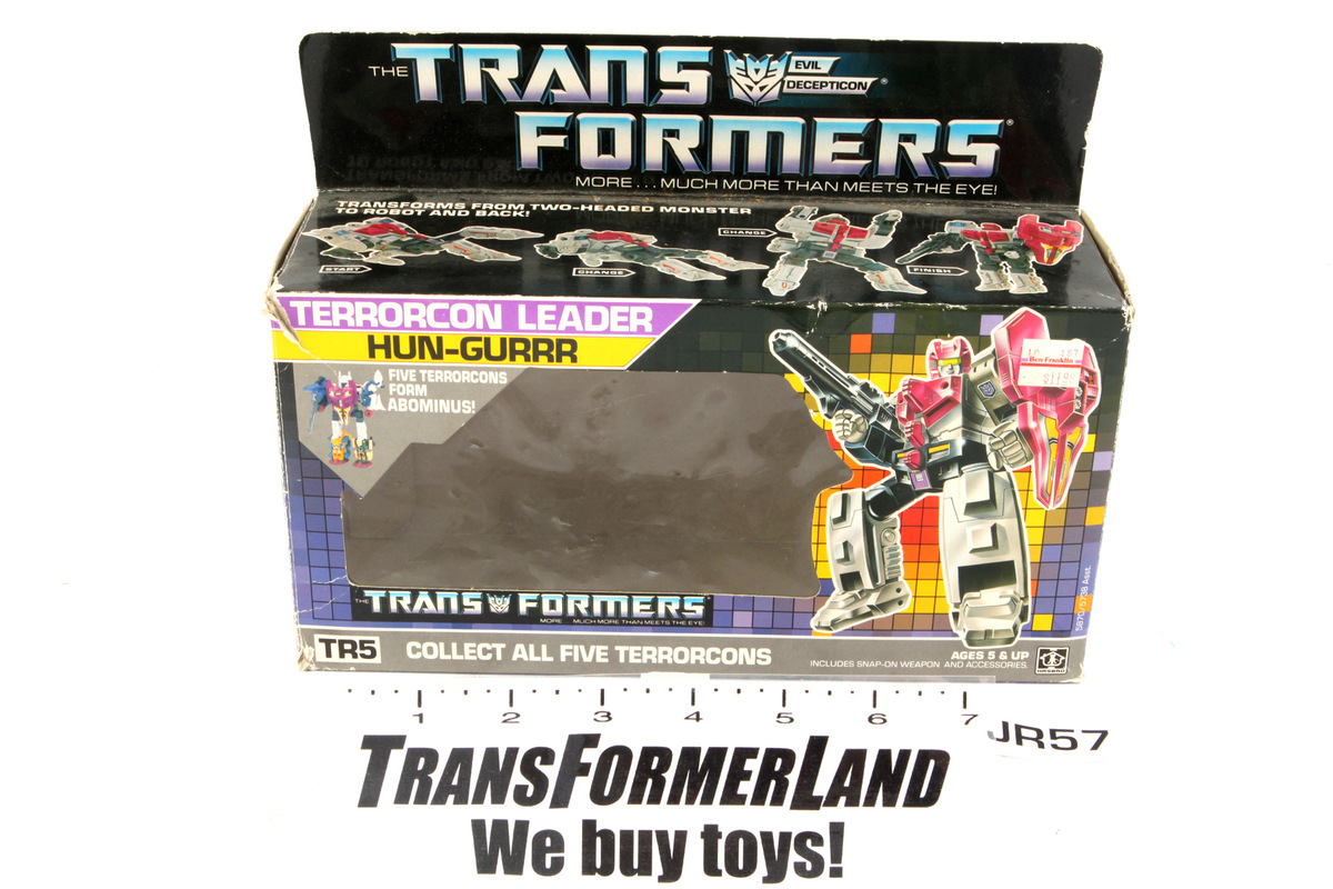 Transformers® G1 Hun-Gurrr Package SKU 307455 | Transformerland.com ...