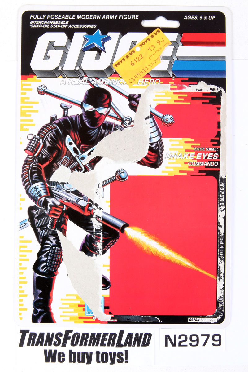 G.I. Joe® A Real American Hero (ARAH) Action Figures Snake Eyes Package ...