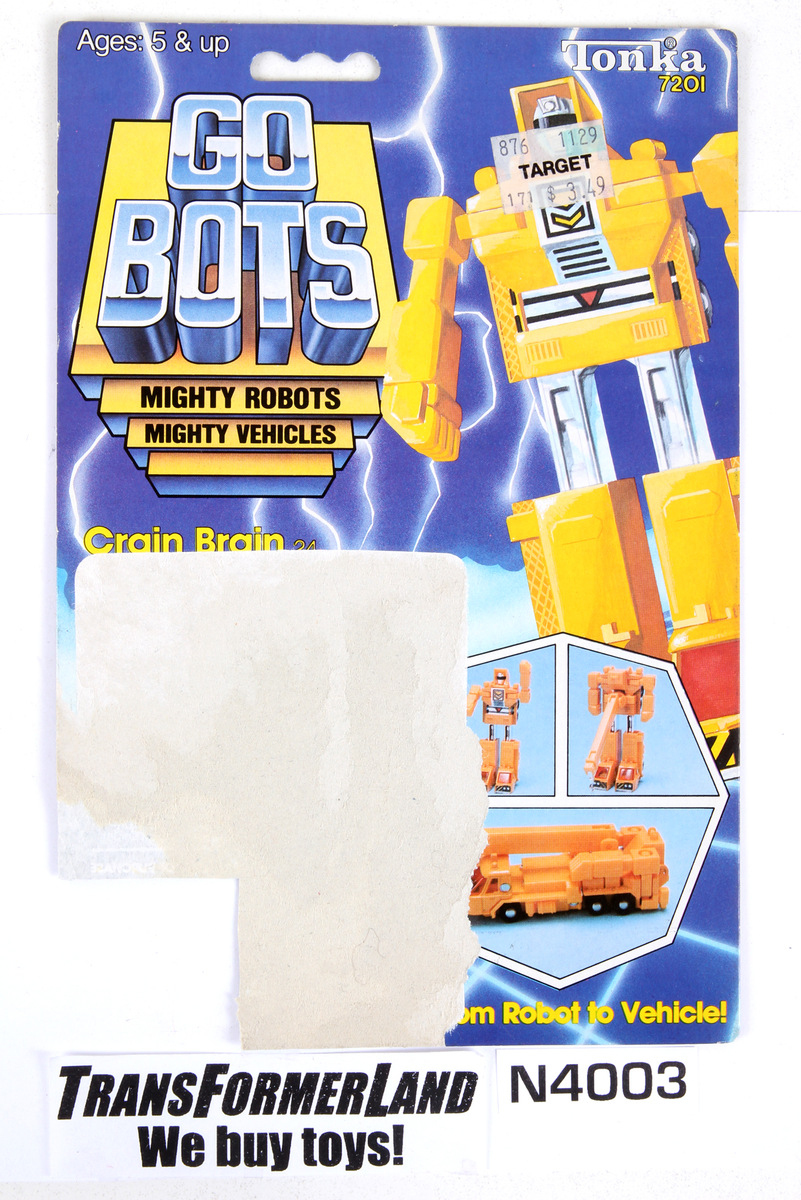 GoBots® Tonka GoBots Regular Crain Brain Package SKU 350738 ...