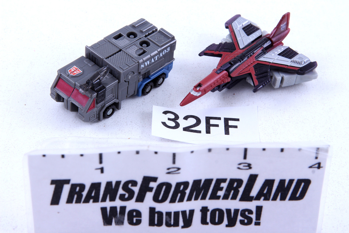 Complete Transformers® Cybertron Mini-Con Class Thrust vs. Anti-Blaze ...