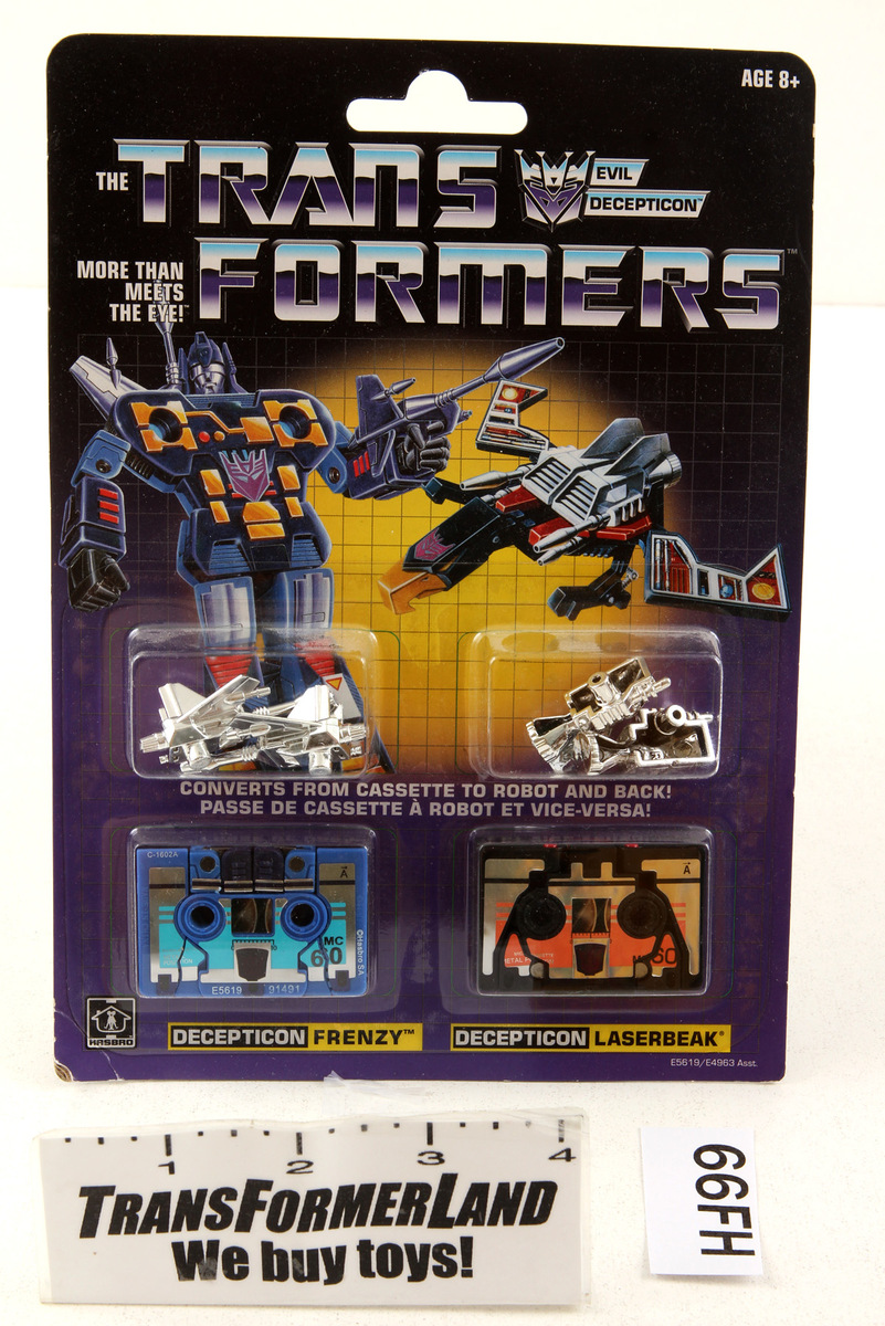 Sealed Transformers® Vintage G1 (Reissue) Mini-Cassettes Frenzy and ...