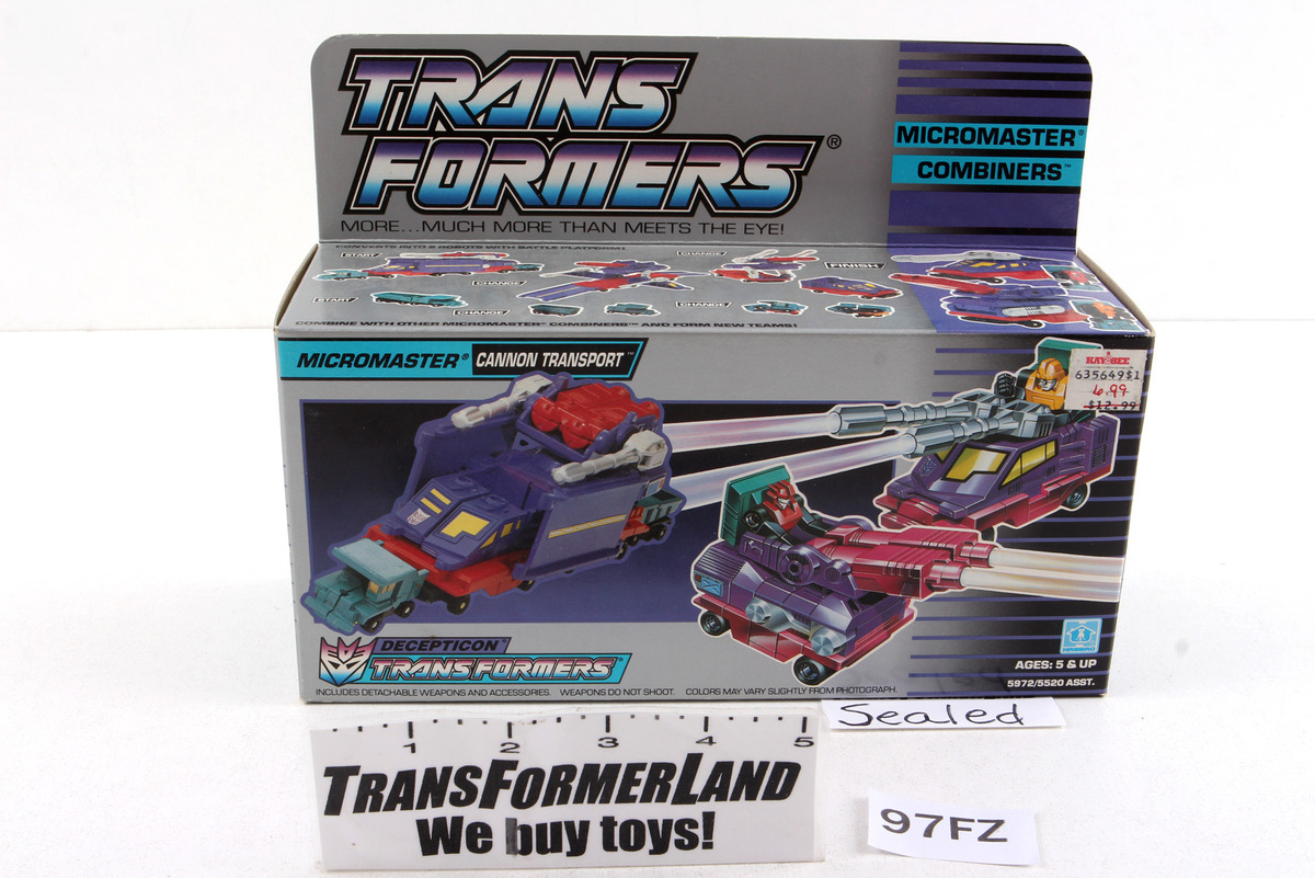 Sealed Transformers® G1 Cannon Transport with Cement-Head and Terror ...