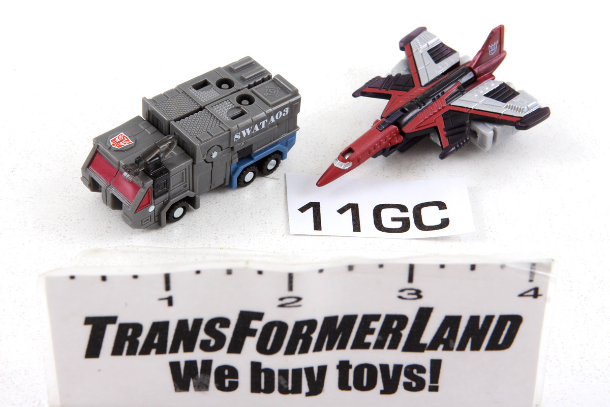 Complete Transformers® Cybertron Mini-Con Class Thrust vs. Anti-Blaze ...
