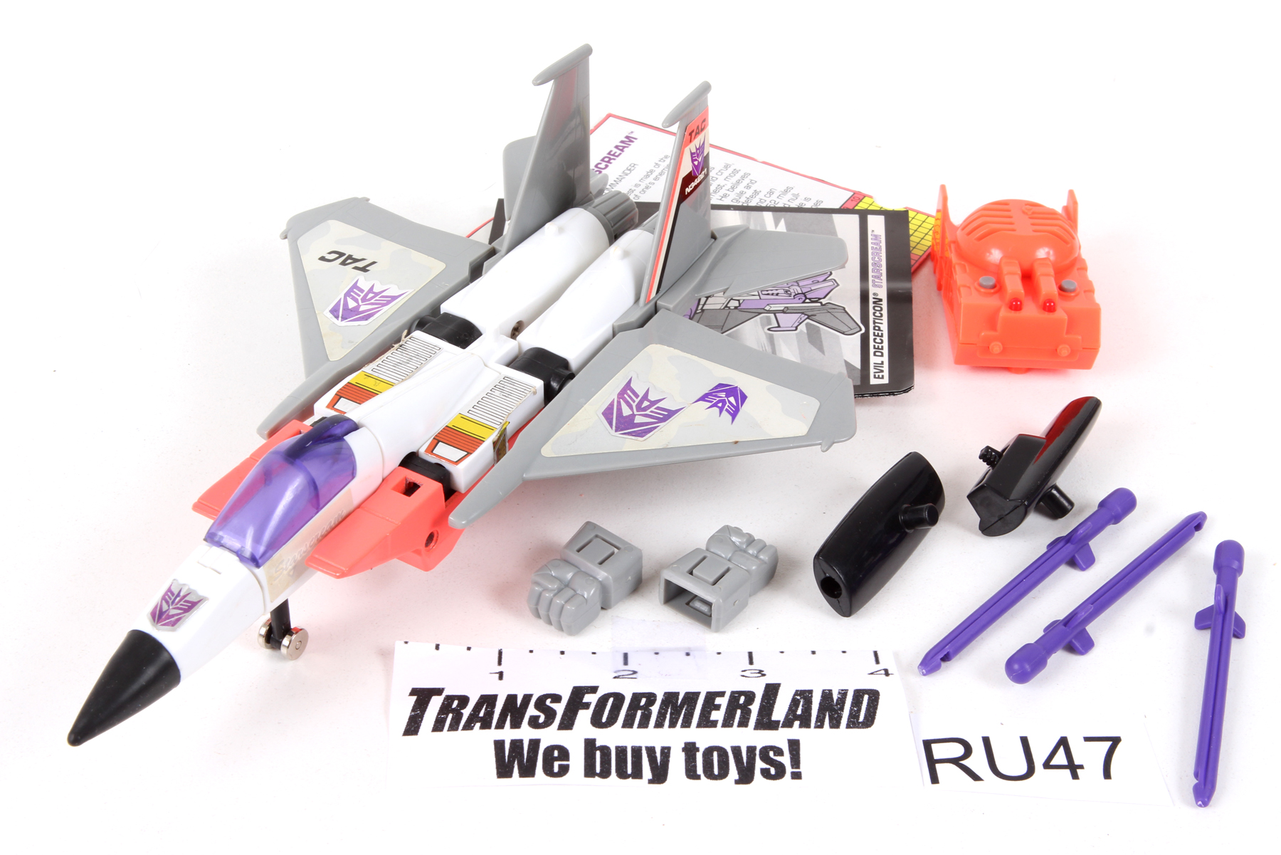 Complete Transformers® G2 Decepticon Jets Starscream SKU 336356 ...