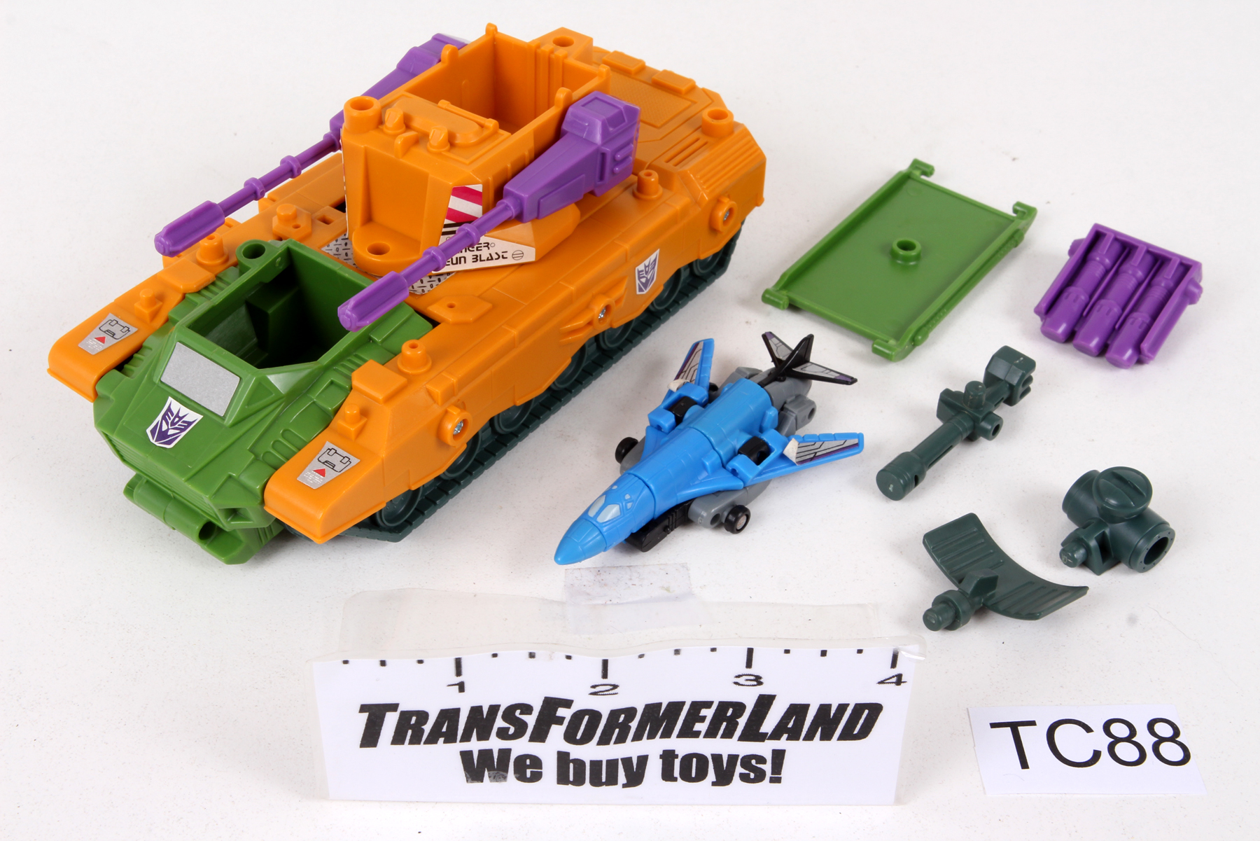 Complete Transformers® G1 Anti-Aircraft Base with Blackout and ...