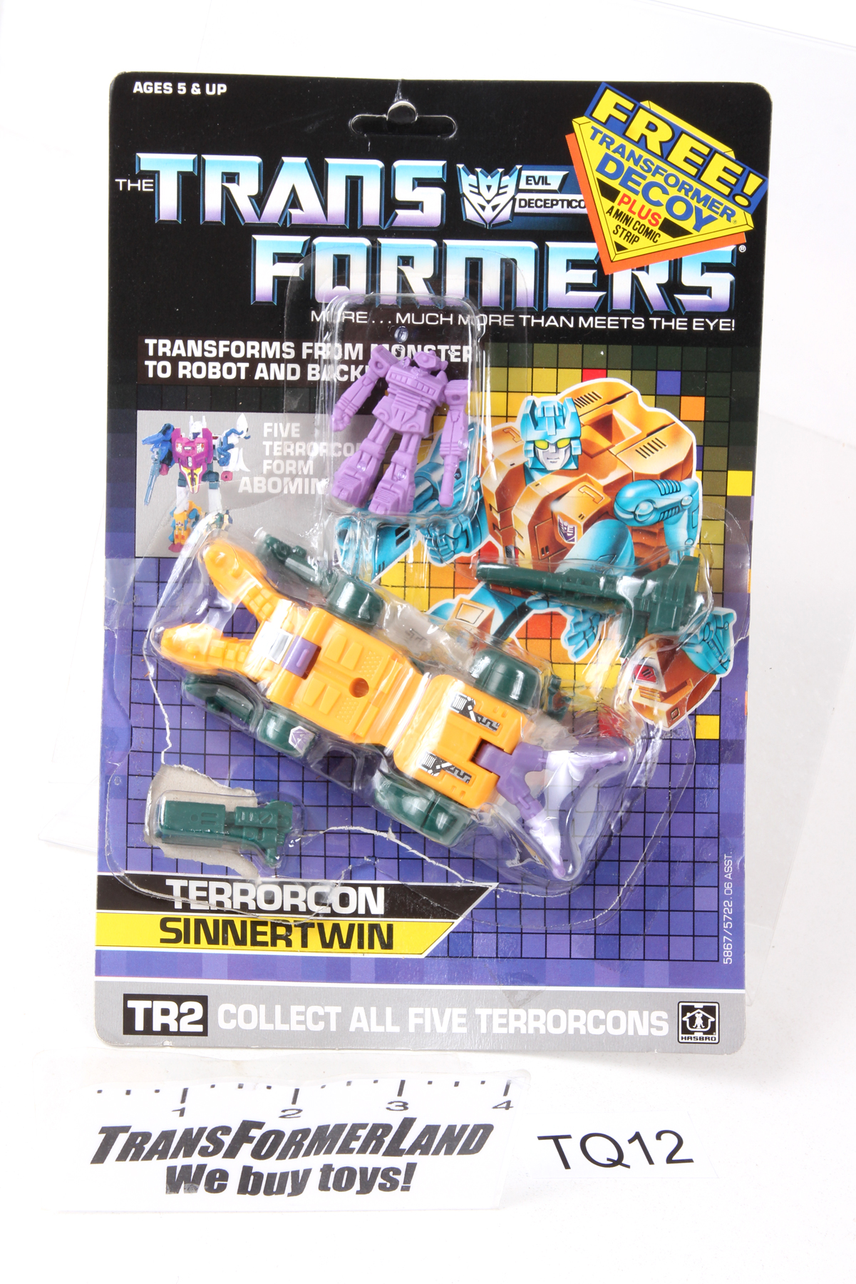 Packaged, not sealed Transformers® G1 Sinnertwin SKU 343114 ...