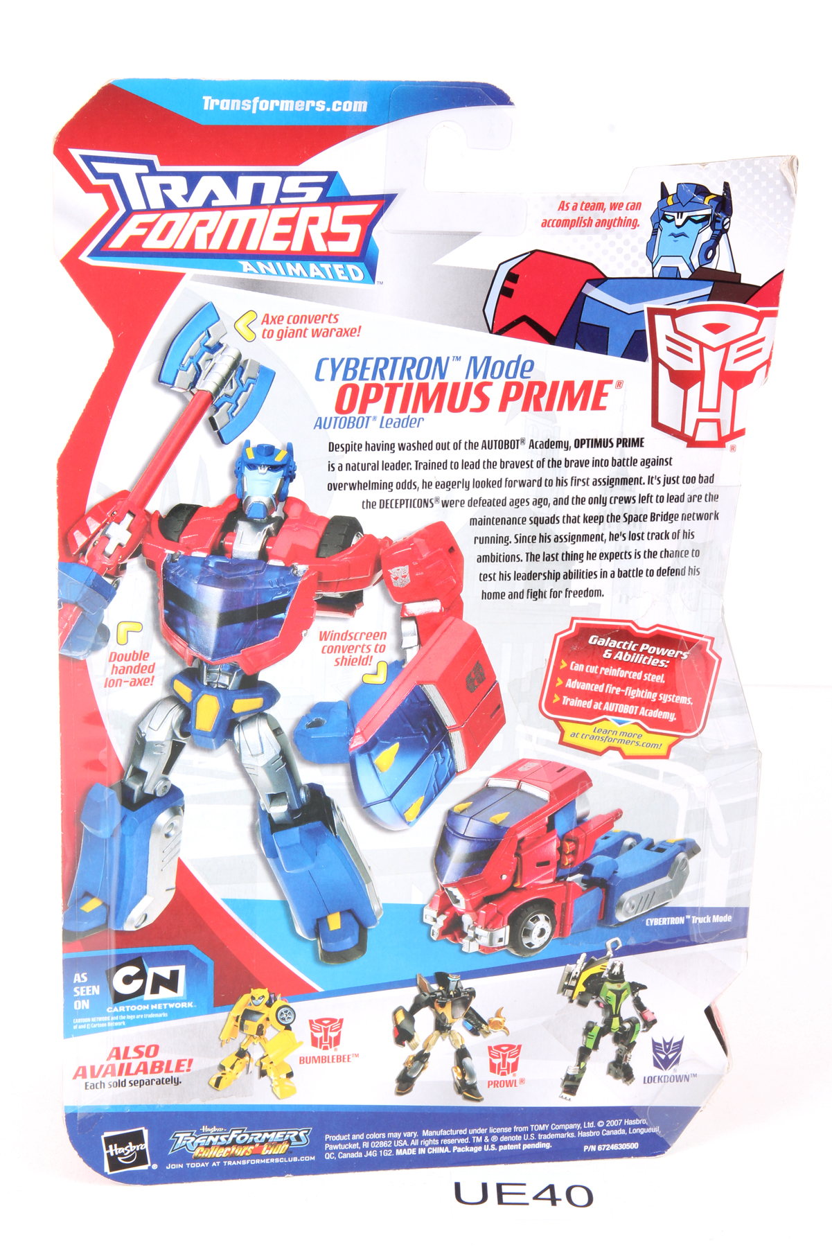 Sealed Transformers® Animated Deluxe Class Cybertron Mode Optimus Prime ...