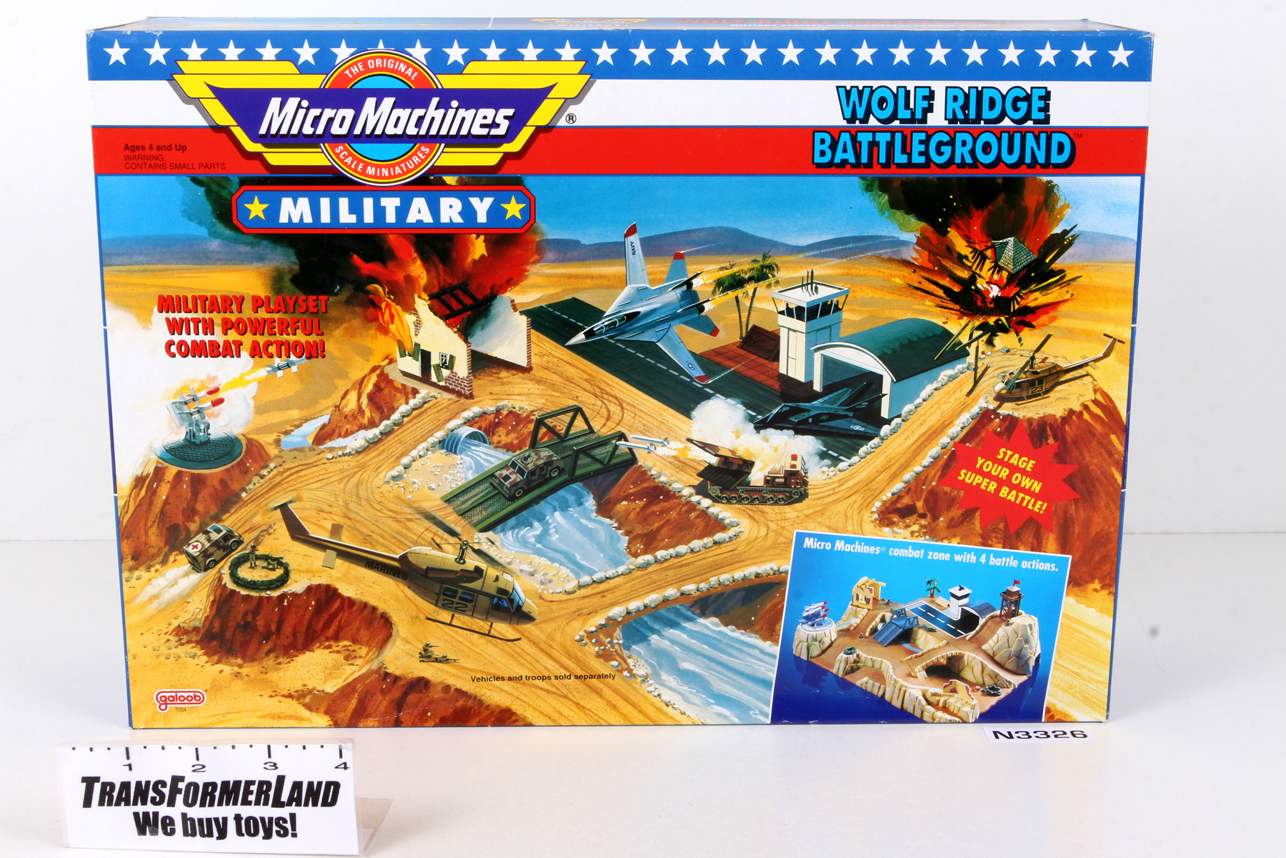 Packaged, not sealed Micro Machines® Playsets Wolf Ridge Battleground ...