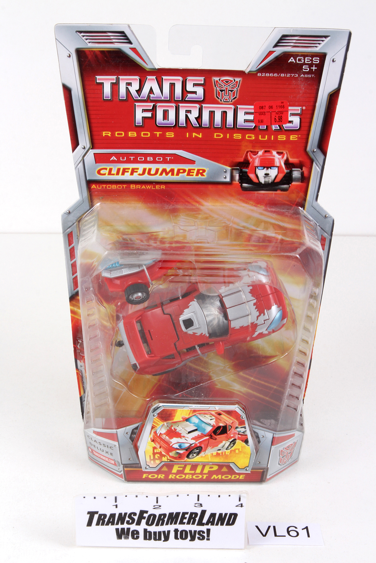 Sealed Transformers® Classics Deluxe Class Cliffjumper SKU 349569 ...