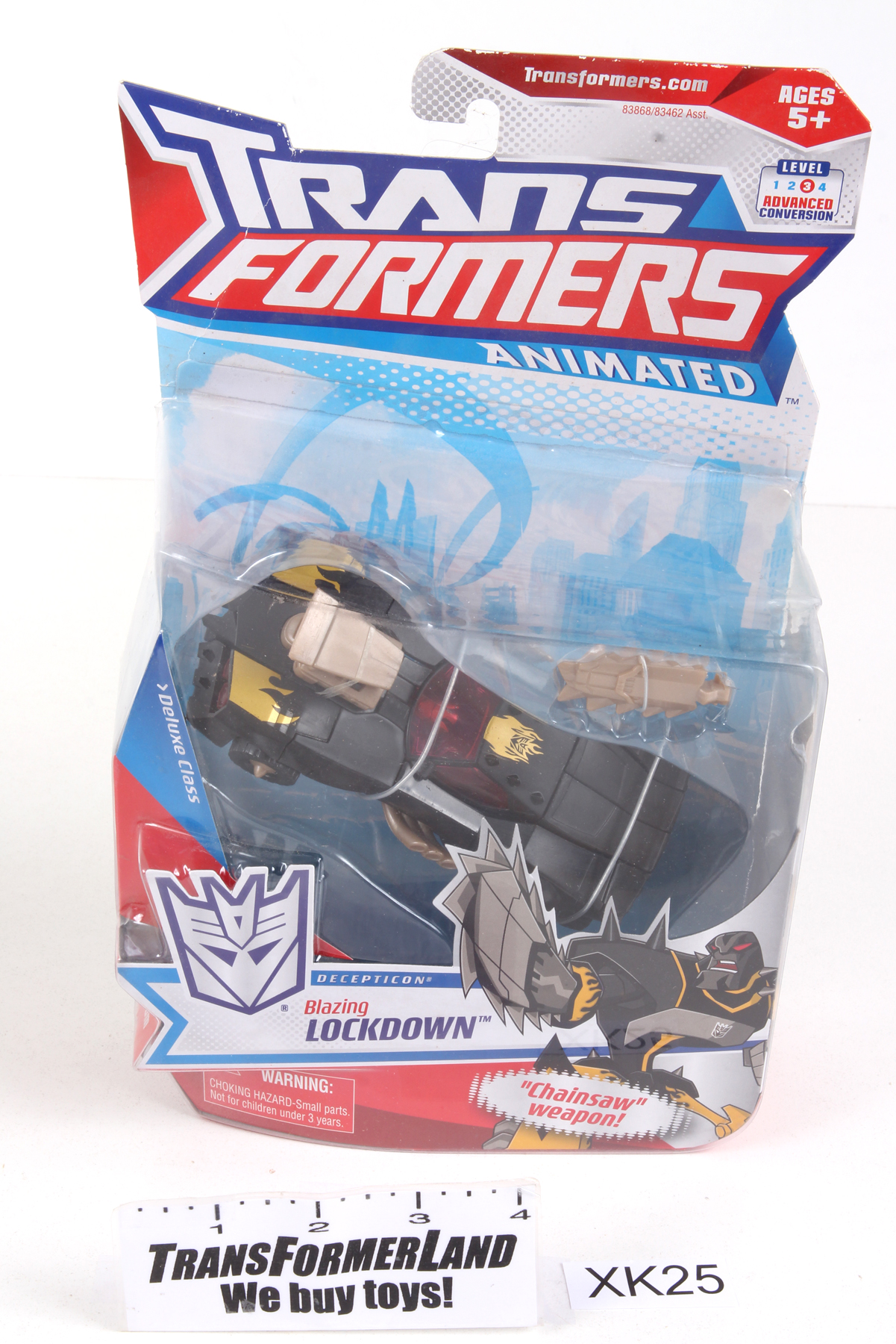 Sealed Transformers® Animated Deluxe Class Blazing Lockdown SKU 357243 ...