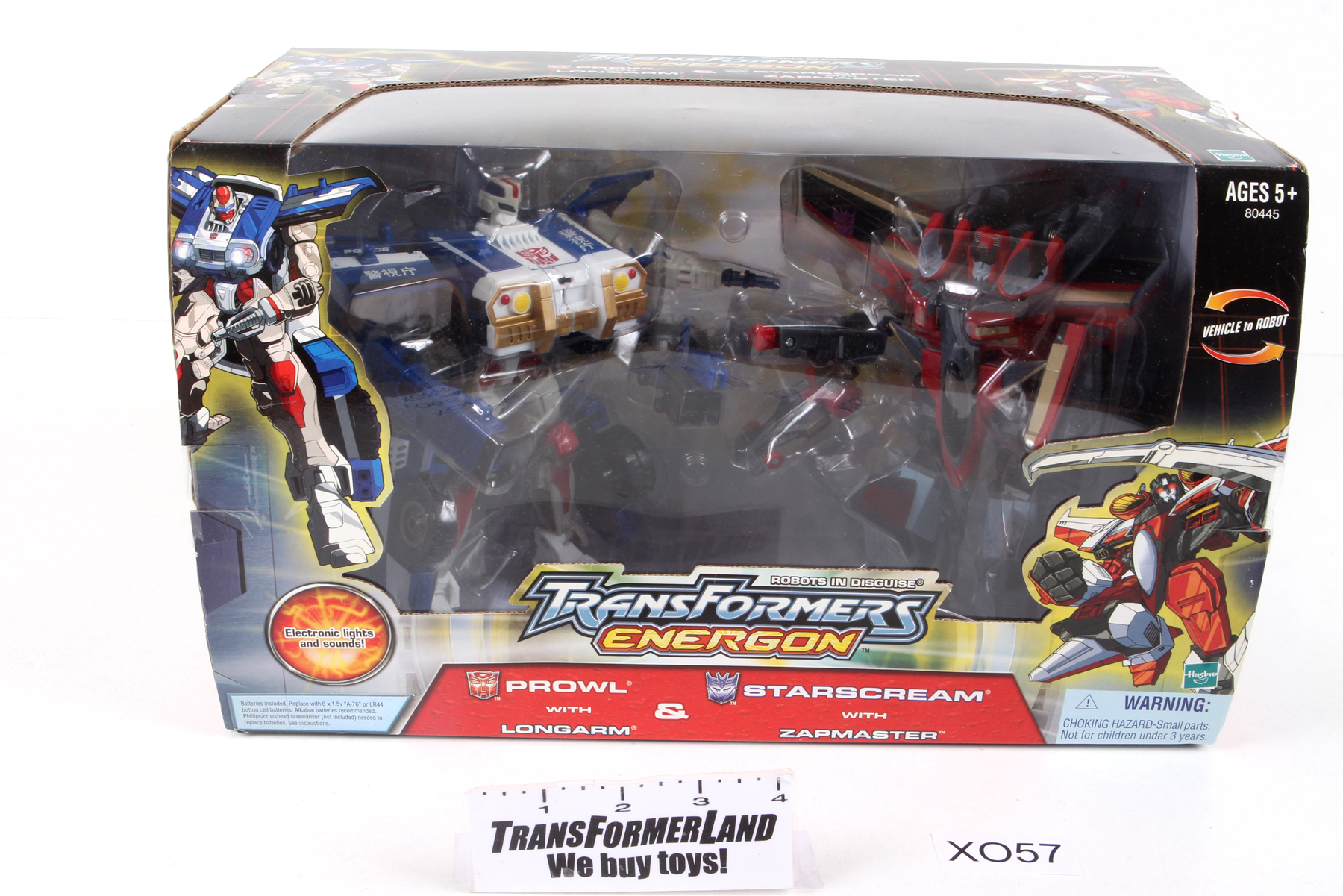 Sealed Transformers® Energon Mega Class Prowl with Longarm vs ...
