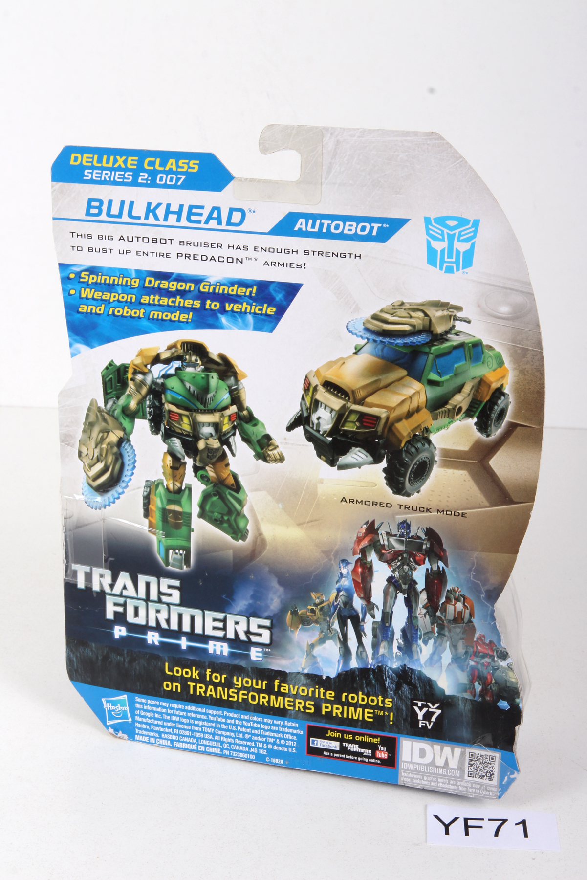 Bulkhead Transformers Prime Truck