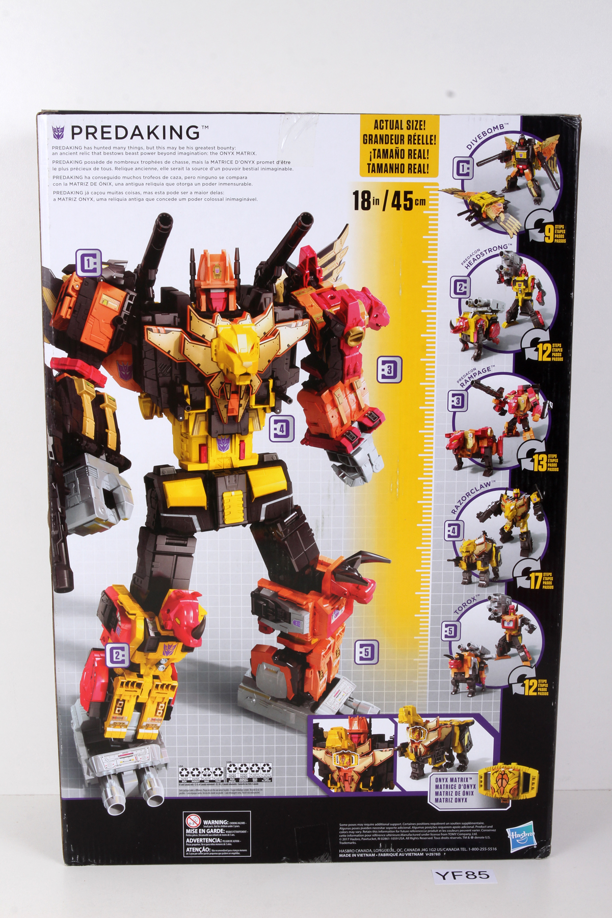 Sealed Transformers® Generations Power Of The Primes Titan Class Predaking Sku 360068