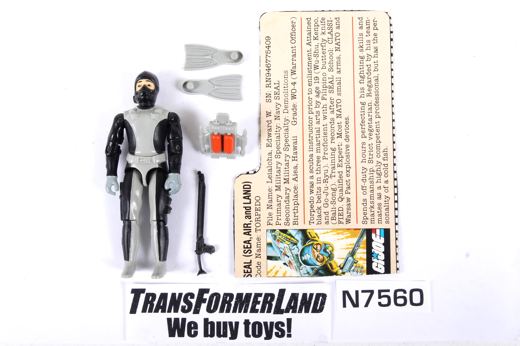 Complete G.I. Joe® A Real American Hero (ARAH) Action Figures Torpedo ...