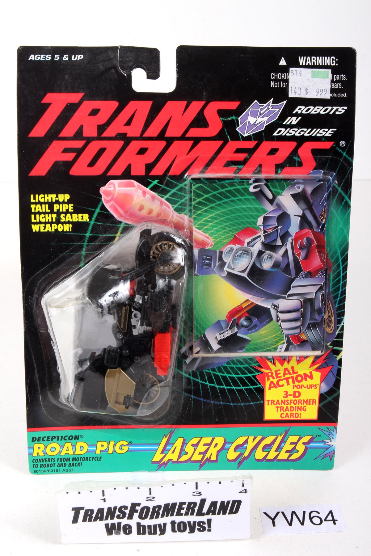 Packaged, not sealed Transformers® G2 Laser Cycles Road Pig SKU 362831 ...