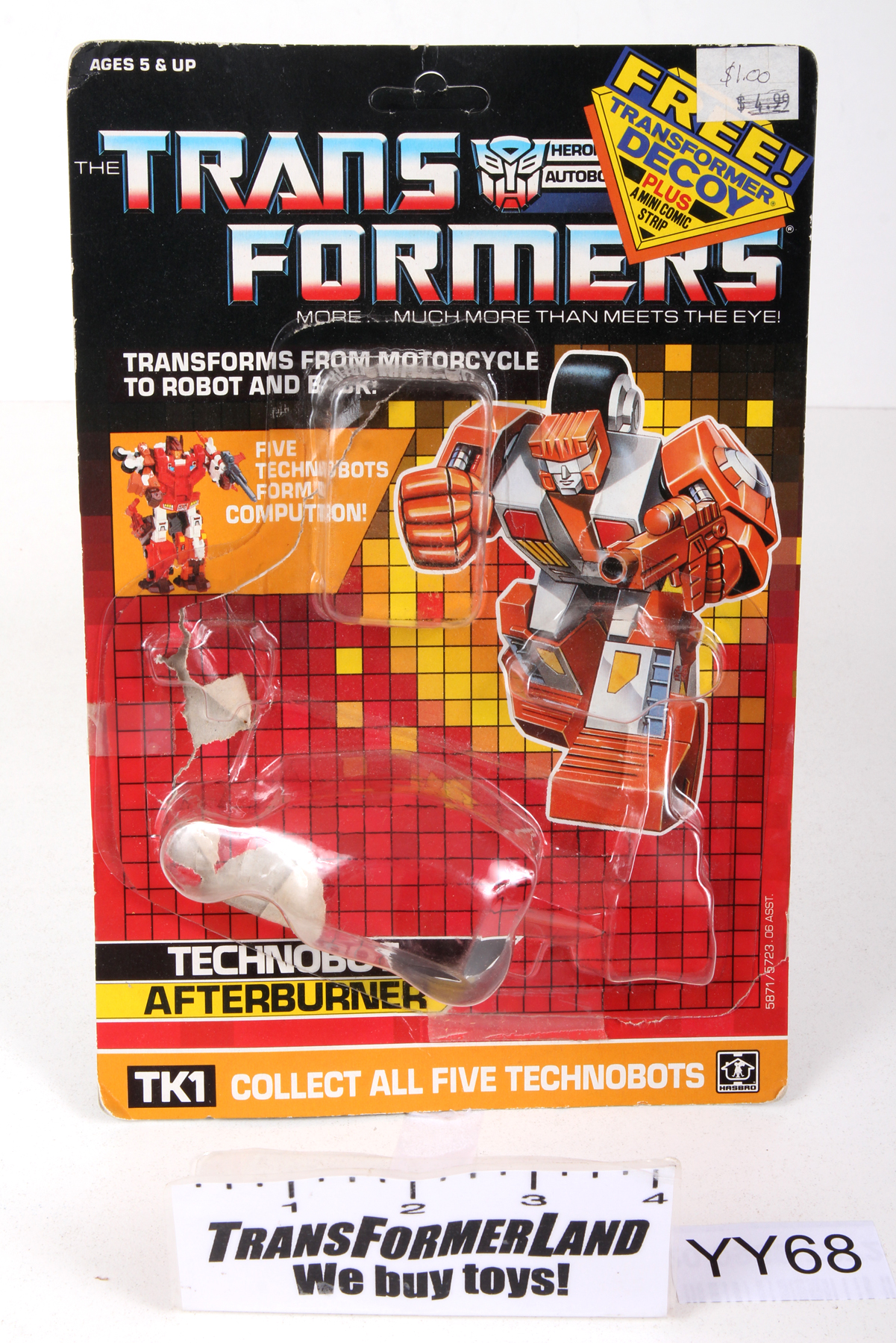 Transformers® G1 Afterburner Card SKU 363021 | Transformerland.com ...