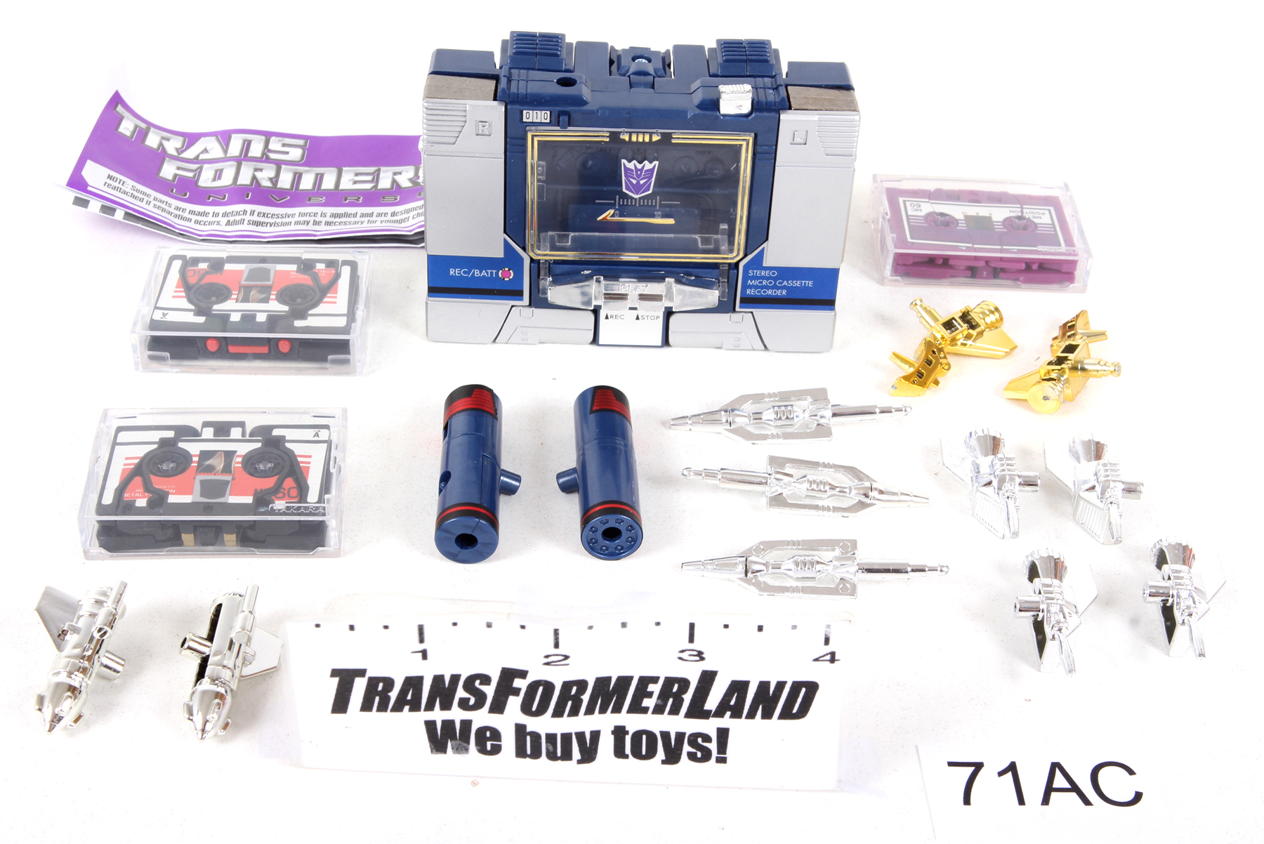 Complete Transformers® Universe 2 Commemorative Edition Soundwave with ...