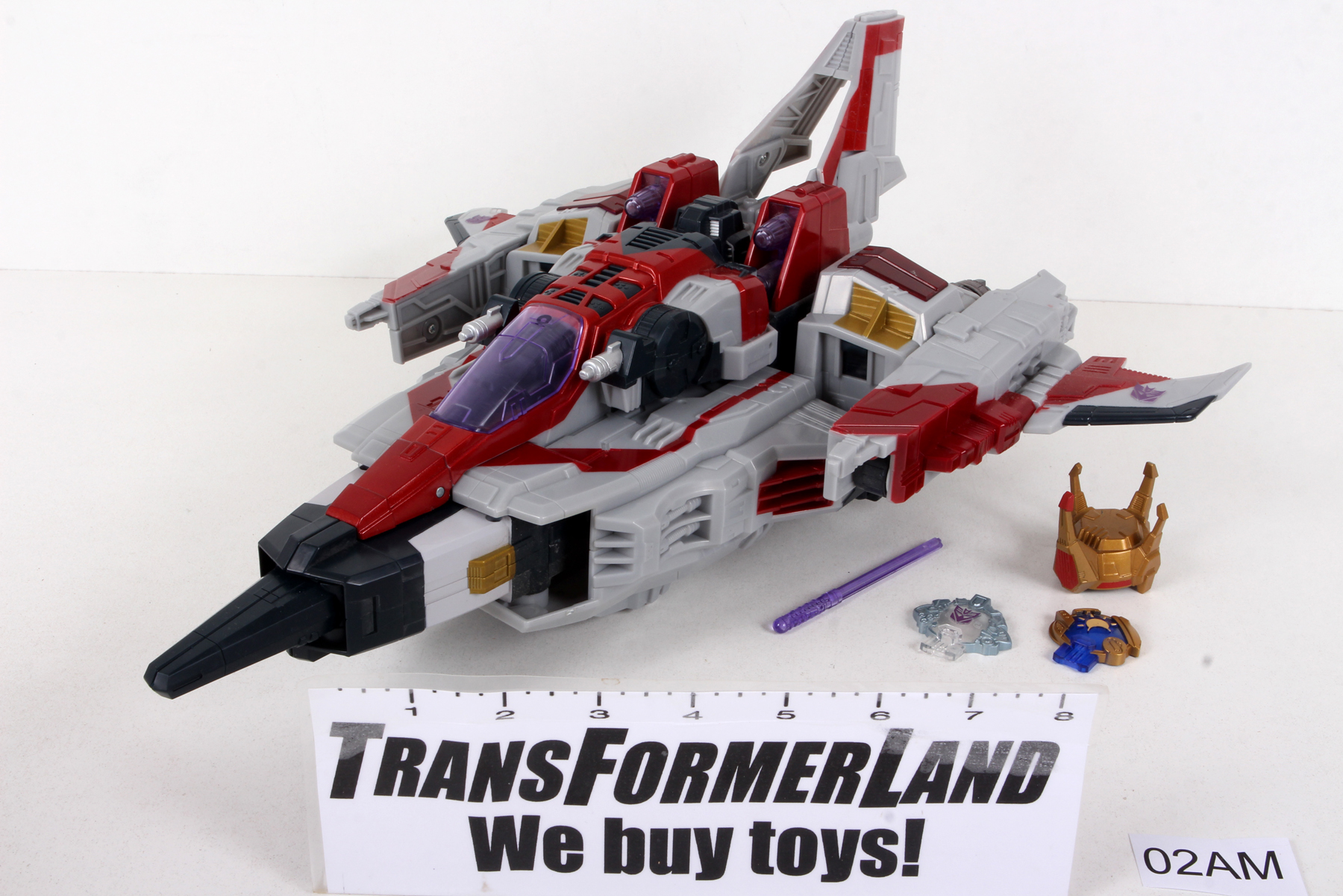 Complete Transformers® Cybertron Supreme Class Starscream SKU 368742 ...