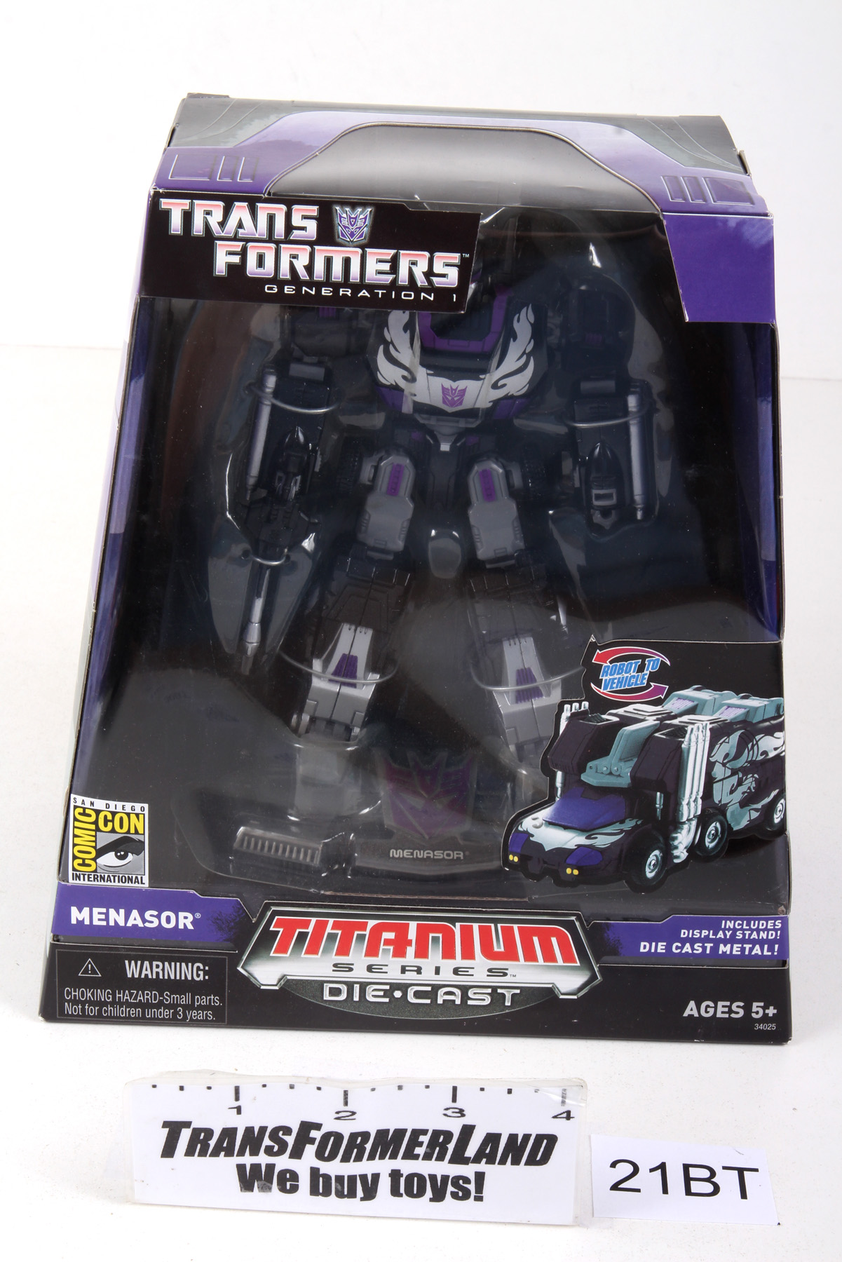 Sealed Transformers® Titanium 6 Inch Cybertron Heroes Menasor ...