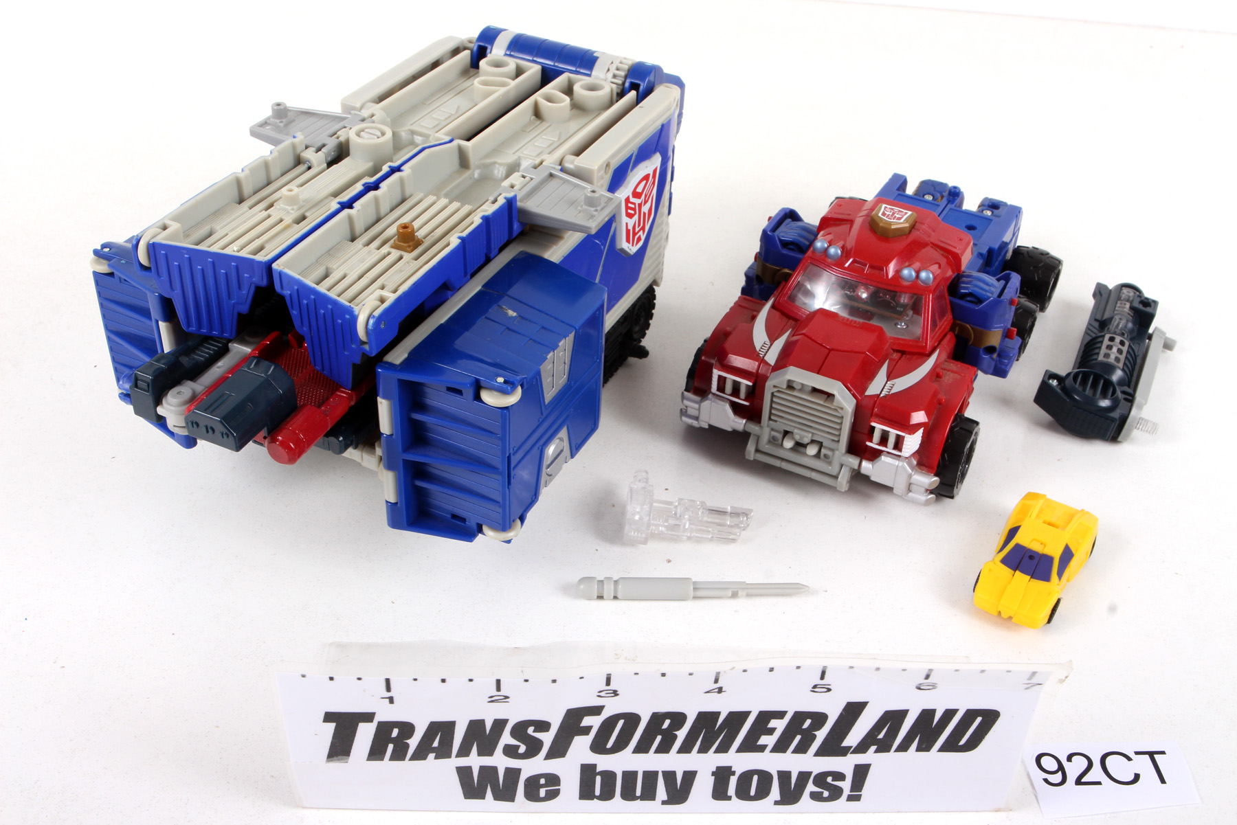 Complete Transformers® Armada Super Class Optimus Prime with Sparkplug ...