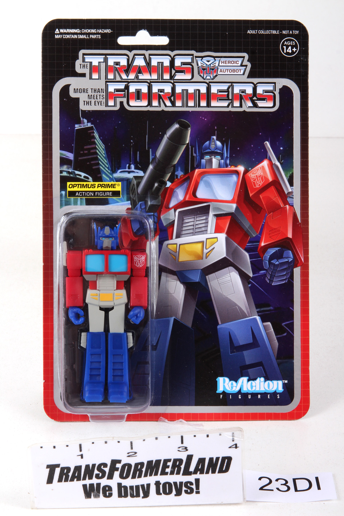 Sealed Transformers Licensed® Super7 ReAction Action Figures Optimus ...