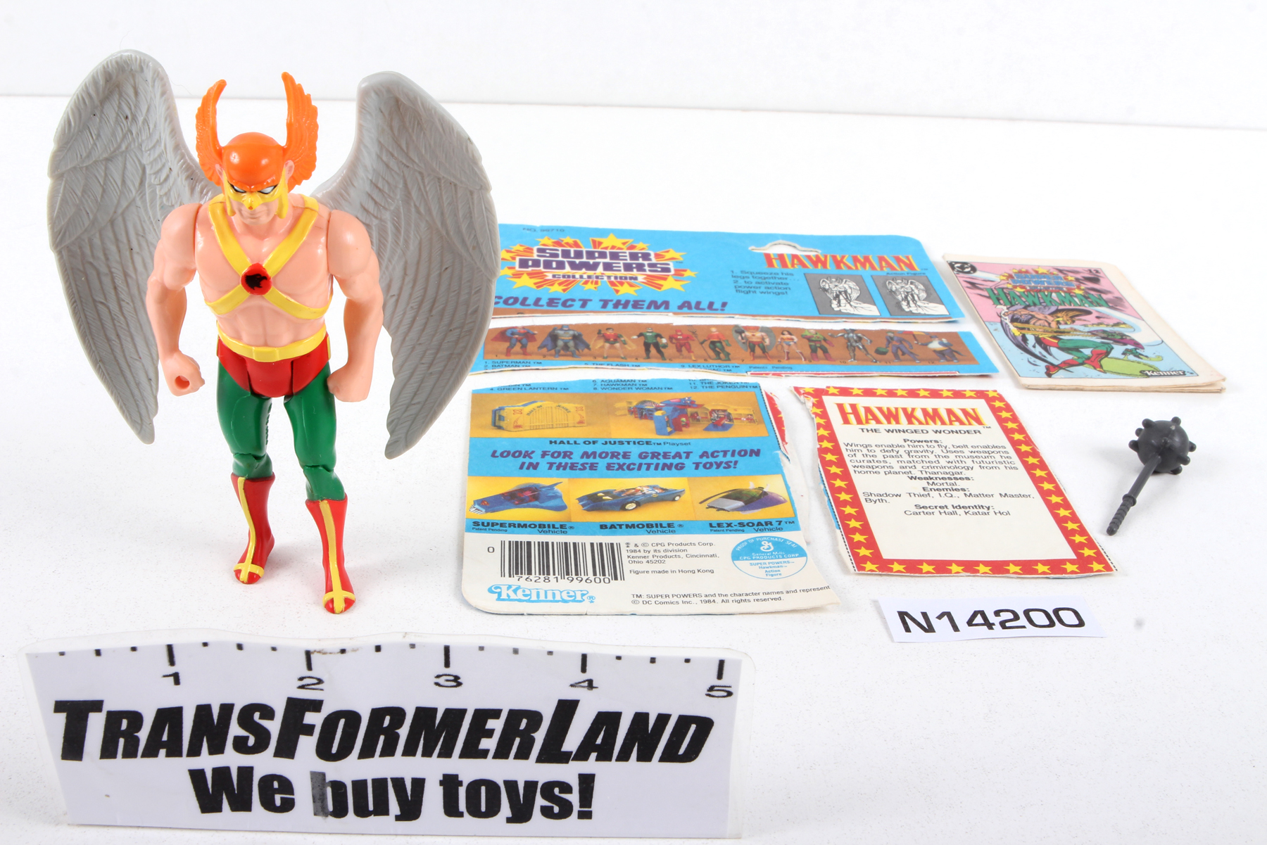 Complete DC Superheroes® Kenner Super Powers Basic Figures Hawkman SKU ...