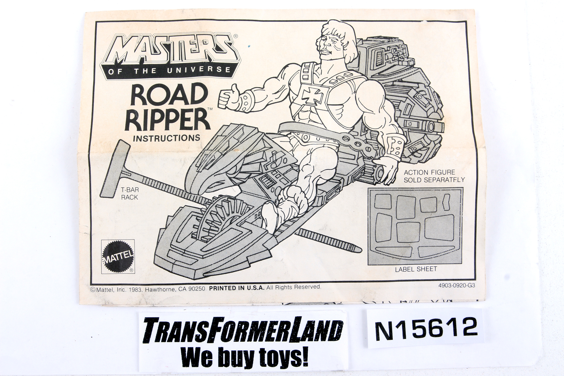 Masters of the Universe (MOTU)® The Original Series Vehicles Road ...