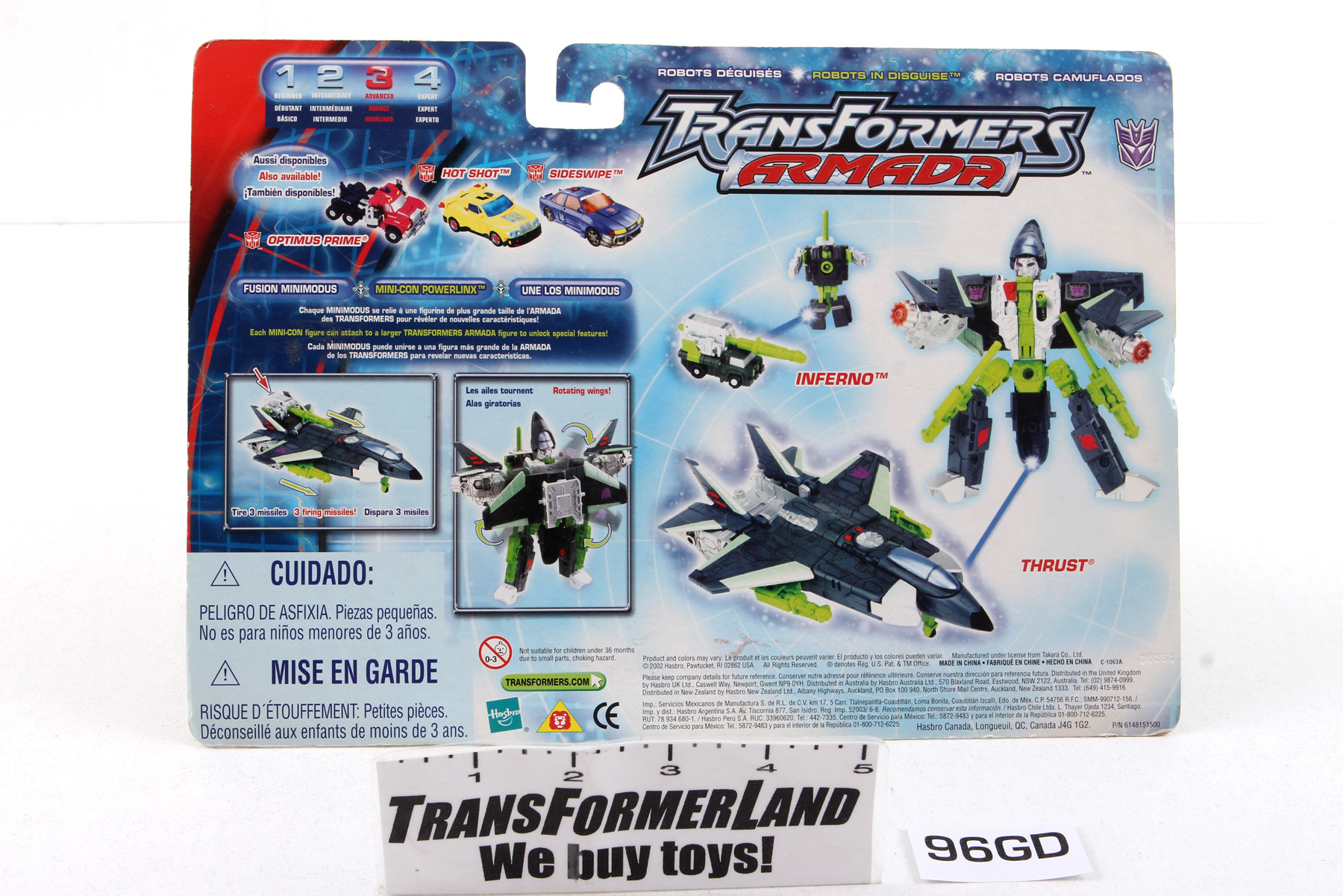 Transformers® Armada Super-Cons Thrust with Inferno Package SKU 389223 ...