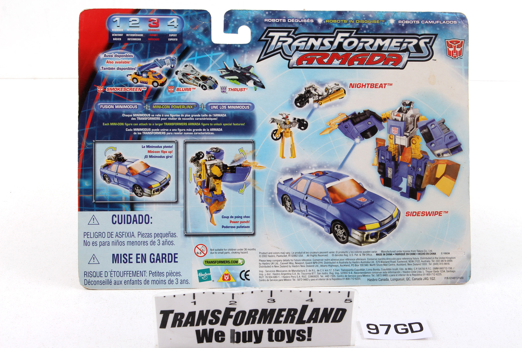 Transformers® Armada Super-Cons Sideswipe with Nightbeat Package SKU ...