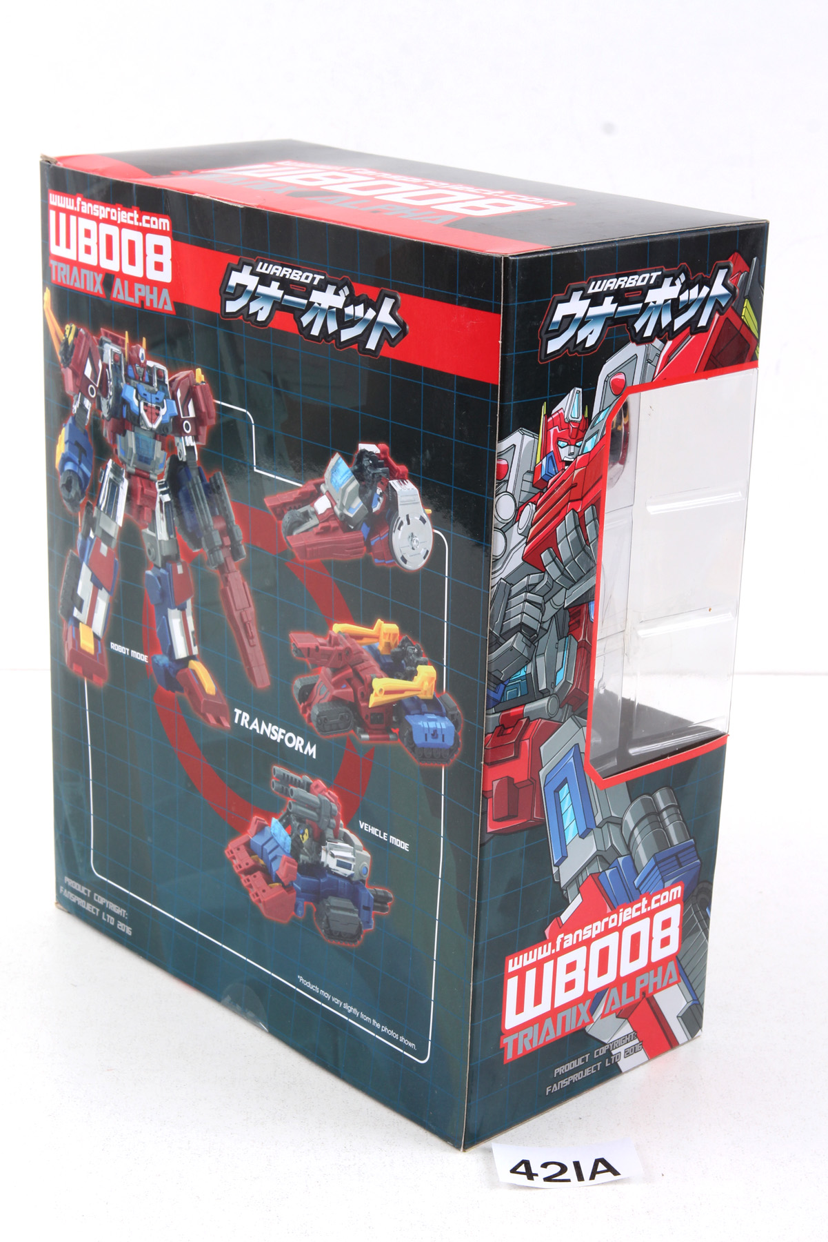 Packaged, not sealed 3rd Party Transforming Figures® FansProject Warbot ...