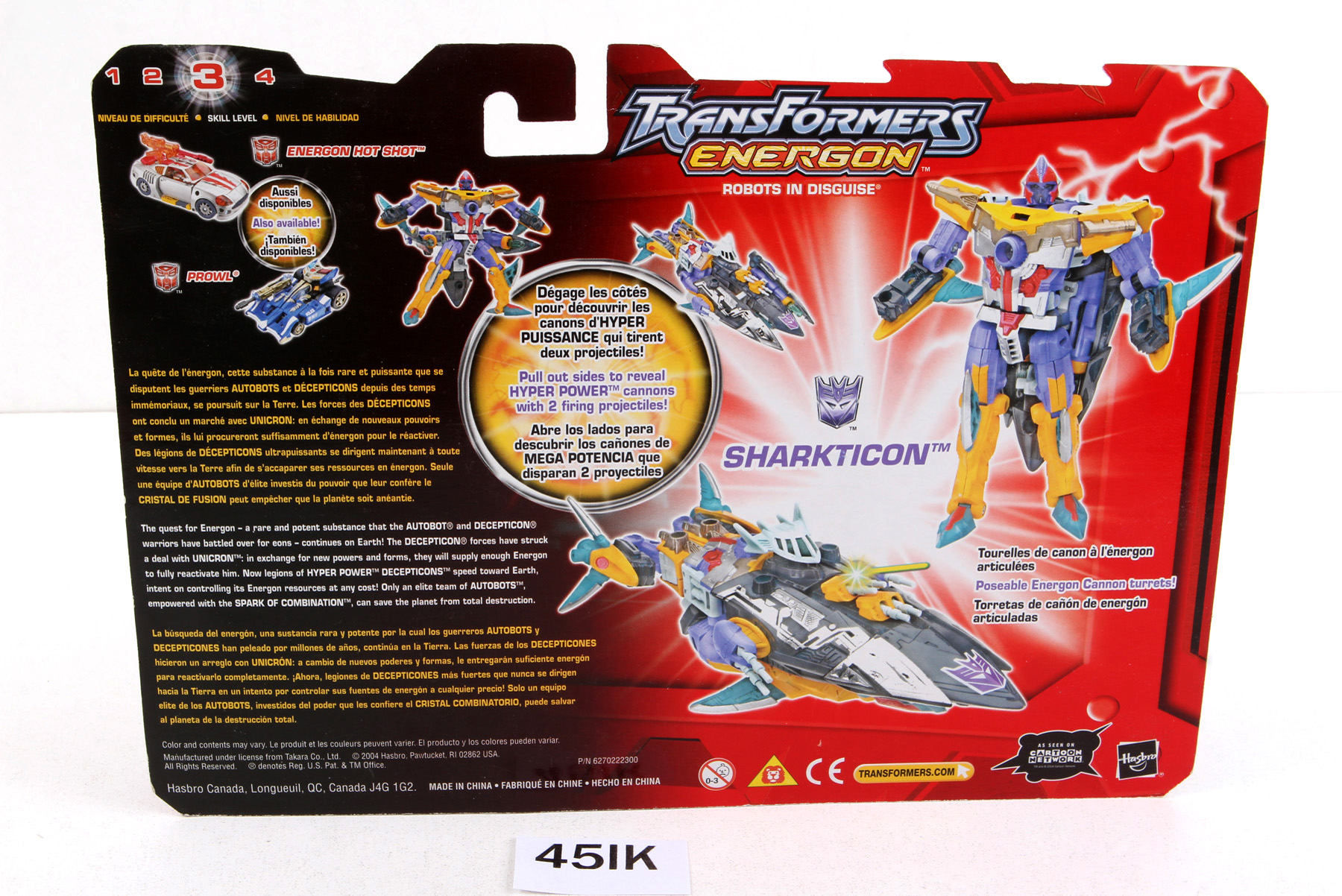 Sealed Transformers® Energon Combat Class Sharkticon SKU 398363 ...