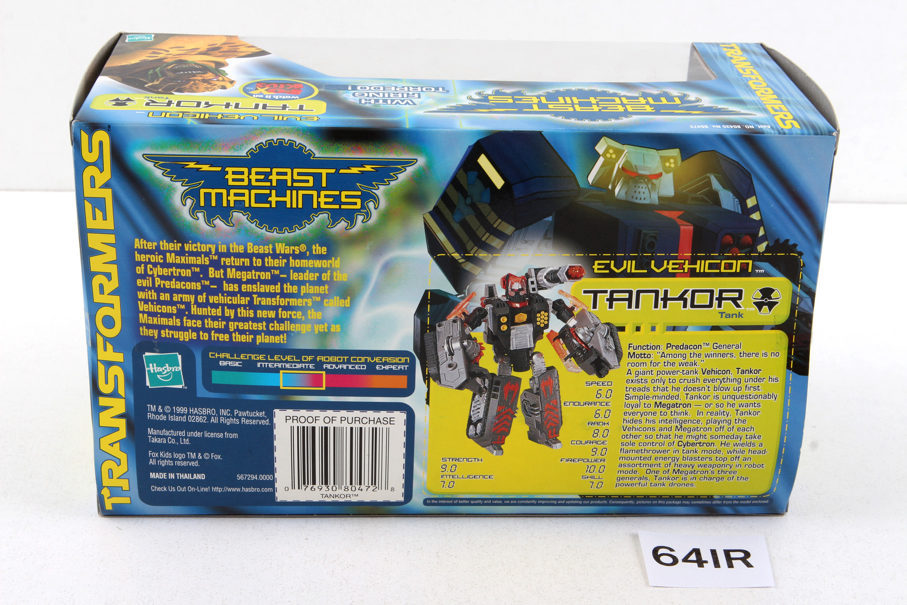Sealed Transformers® Beast Machines Mega Class Tankor SKU 399188 ...