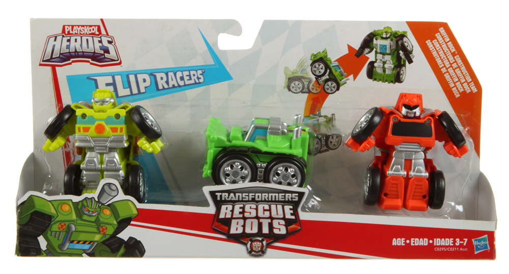 Flip Racers Griffin Rock Construction Team (Transformers, Rescue Bots ...