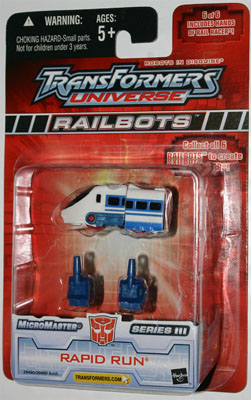 Series III Railbots (Rail Racer) Rapid Run (Transformers, Universe ...