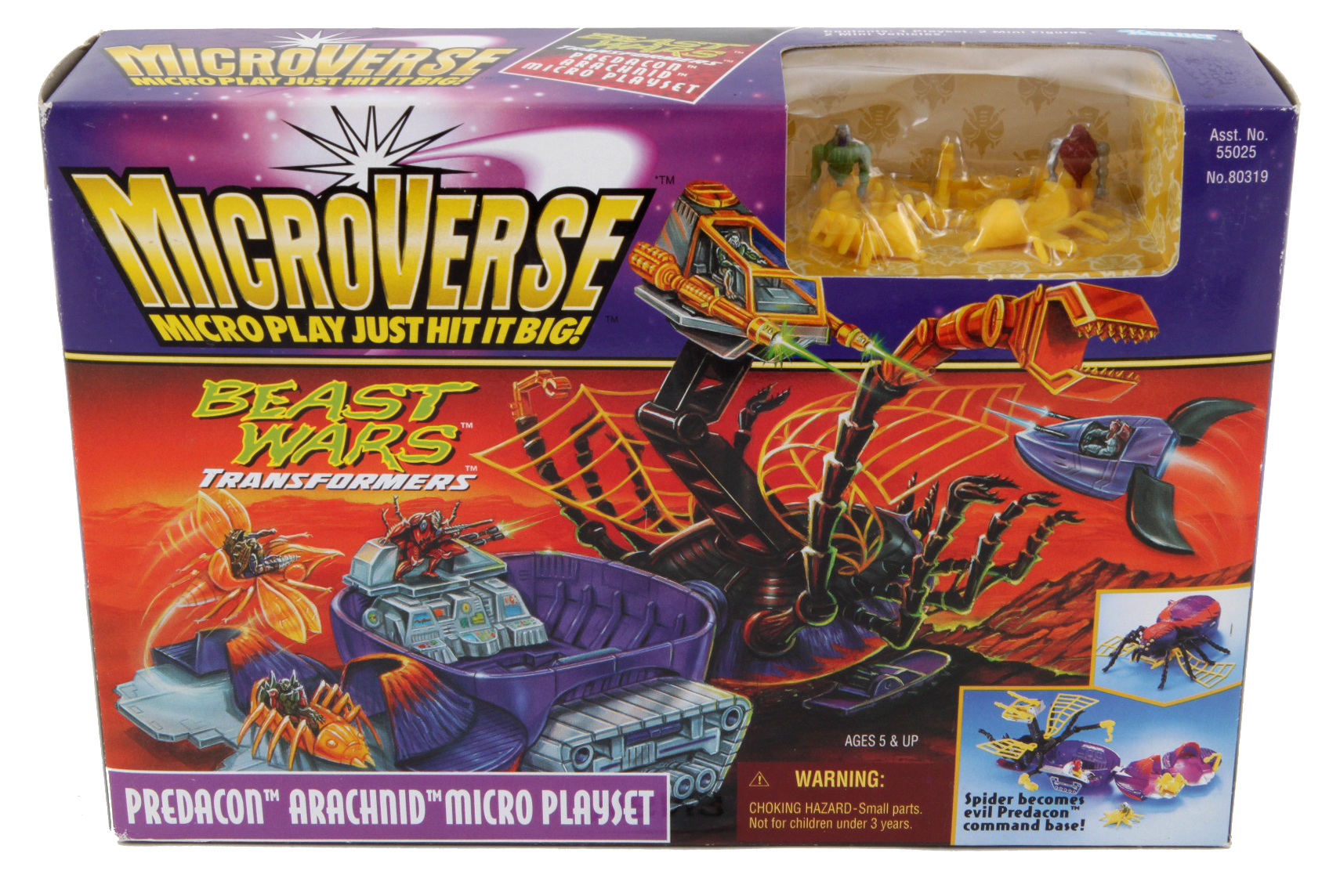 Microverse Playsets Arachnid (yellow) (Transformers, Beast Wars ...