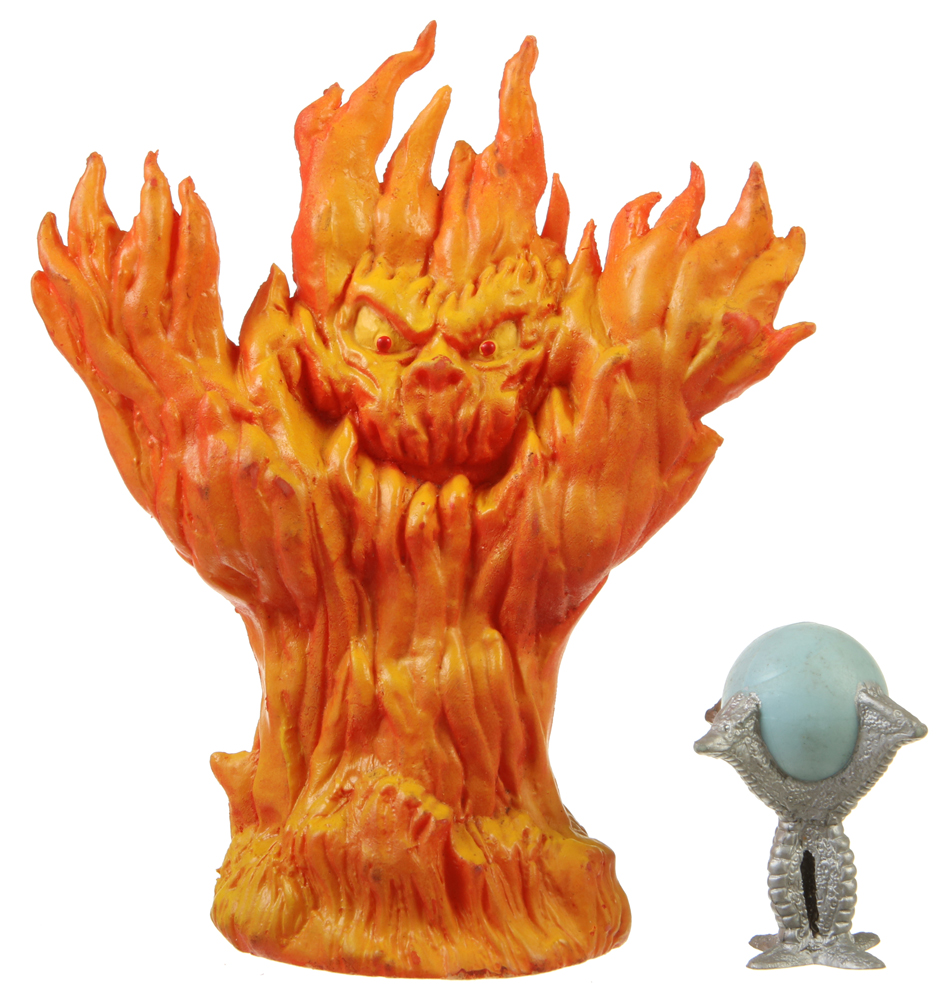 Human/Monster Adventure Figures Fire Elemental (Magic) & Crystal Ball ...