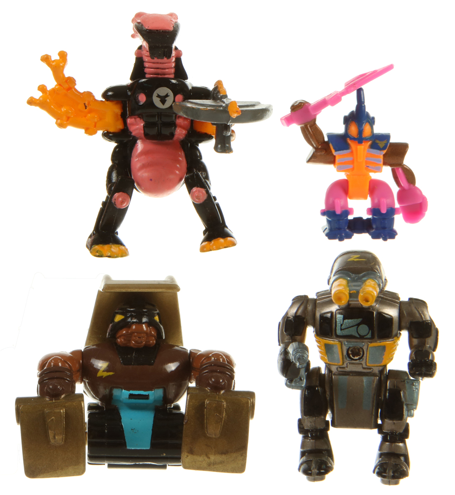 Bitebots Rammor, Scarab, Fangdango (with Strykr) (Micro Machines, Zbots ...
