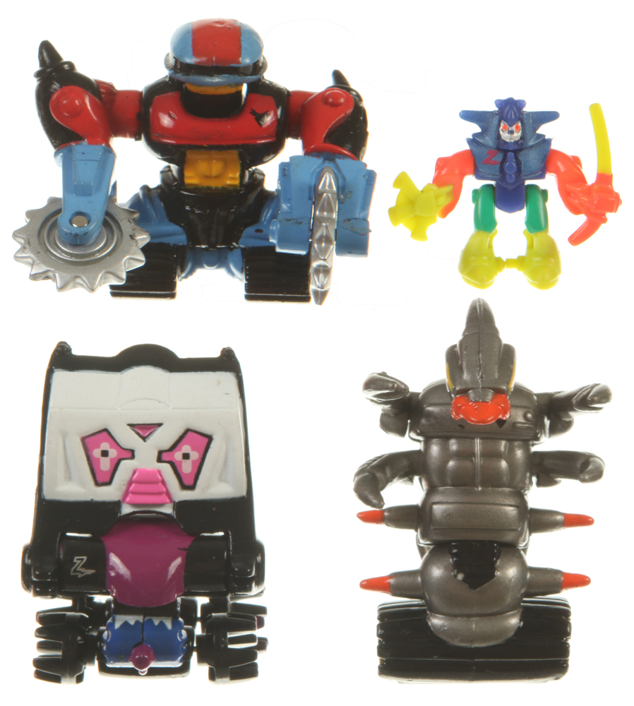 Morphbots Ripsaw, Slugnut, Batteram (with Ripr) (Micro Machines, Zbots ...