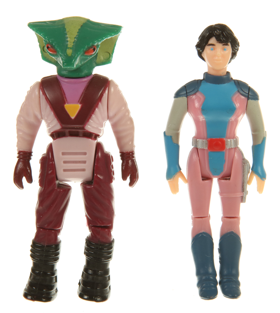 Action Figure 2-Packs Skwirm and Serena (Dino-Riders, Dino-Rider vs ...