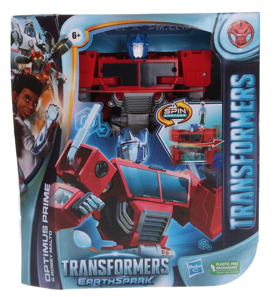 Spin Changers Optimus Prime and Robby Malto (Transformers, EarthSpark ...