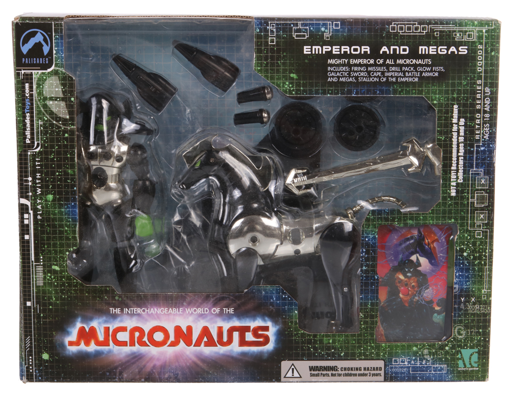 Deluxe Action Figures Emperor and Megas (black) (.00002) (Micronauts ...