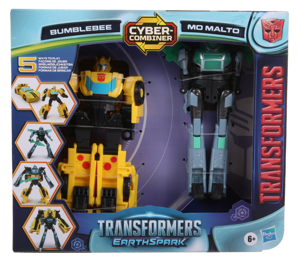 Cyber Combiners Bumblebee & Mo Malto (Transformers, EarthSpark, Autobot ...