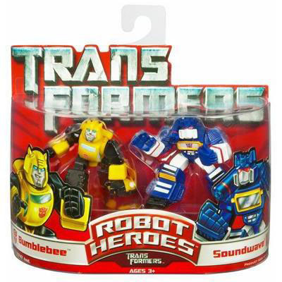 G1 Series Bumblebee vs. Soundwave (Transformers, Robot Heroes, Autobot ...