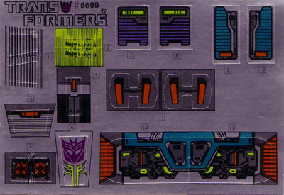 Transformers® G1 Snaptrap Sticker Sheet SKU 167817 | Transformerland ...