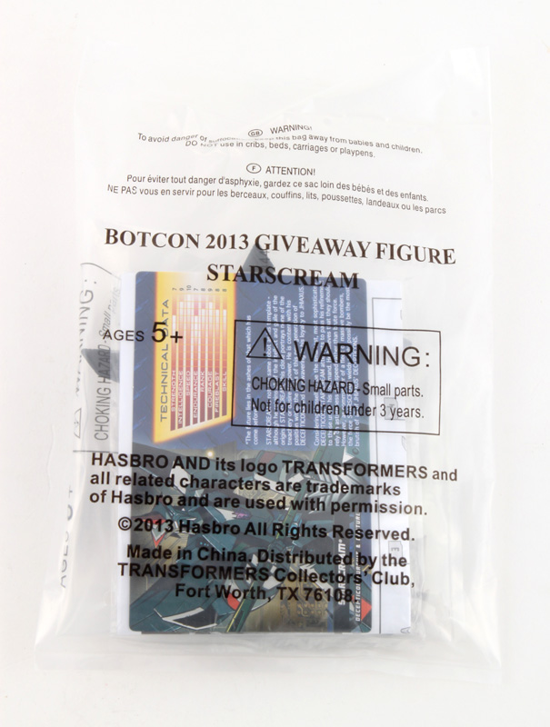 Attendee Bonus Starscream (Transformers, BotCon / OTFCC / Timelines ...