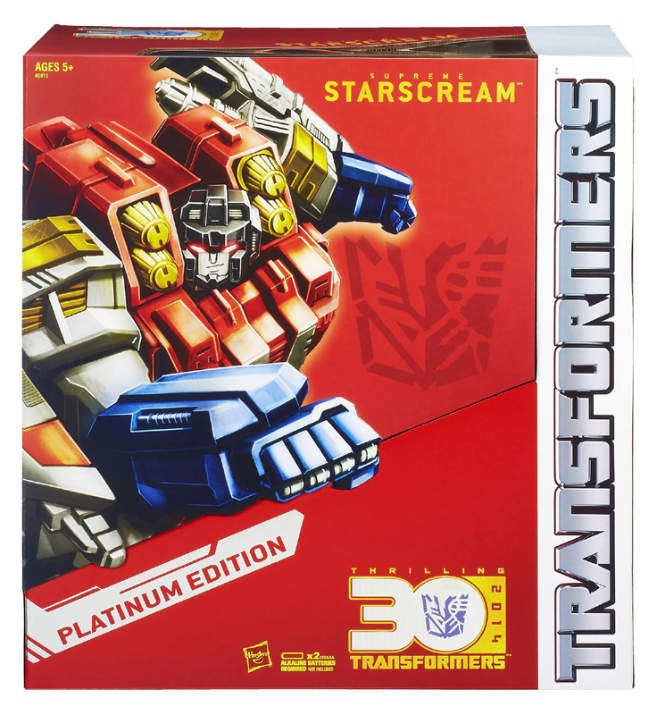 Supreme Class Supreme Starscream (Transformers, Platinum Edition ...
